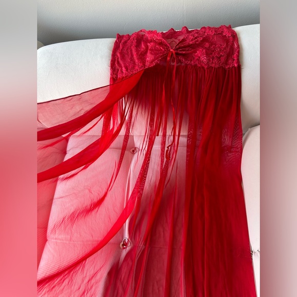 unbranded | Skirts | Red Lace Belly Dancing Skirt | Poshmark